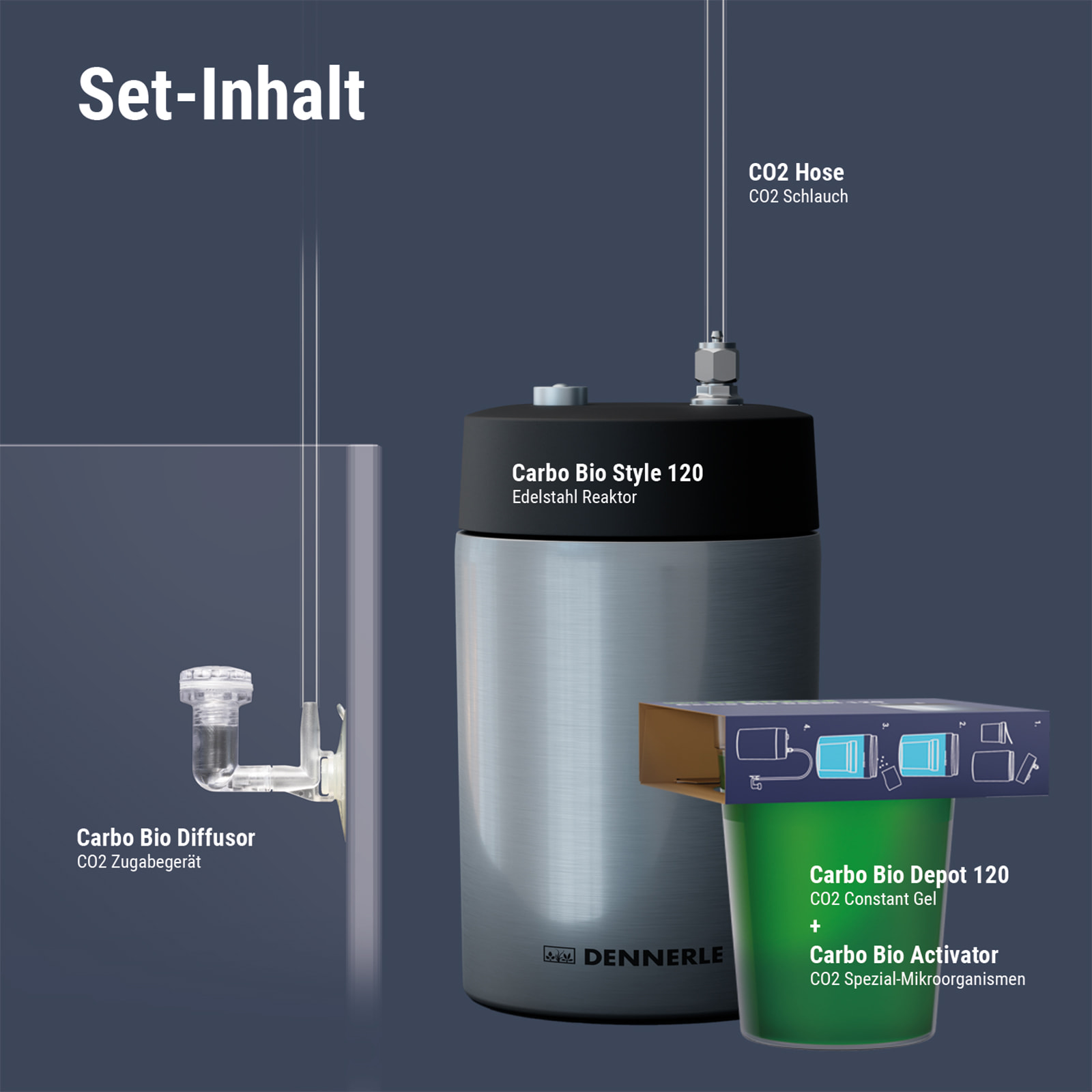 Dennerle - Carbo Bio Style - 120 | Aquasabi - Aquascaping Shop