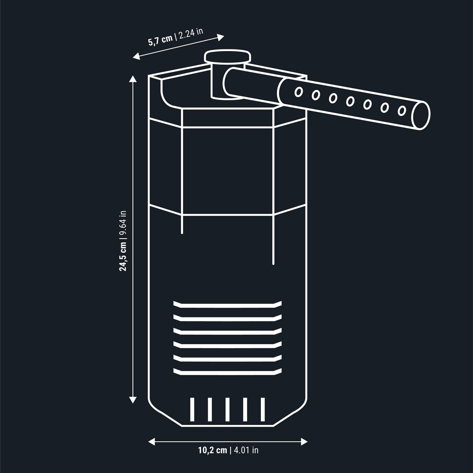 Dennerle - Corner Filter - 100 | Aquasabi - Aquascaping Shop