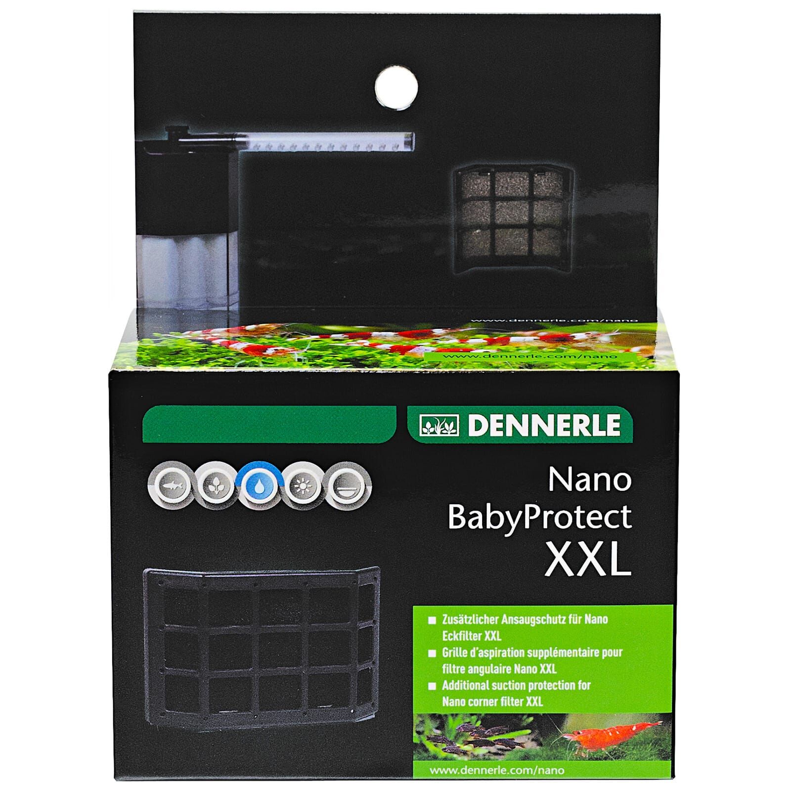 Dennerle - Corner Filter - Baby Protect | Aquasabi - Aquascaping Shop