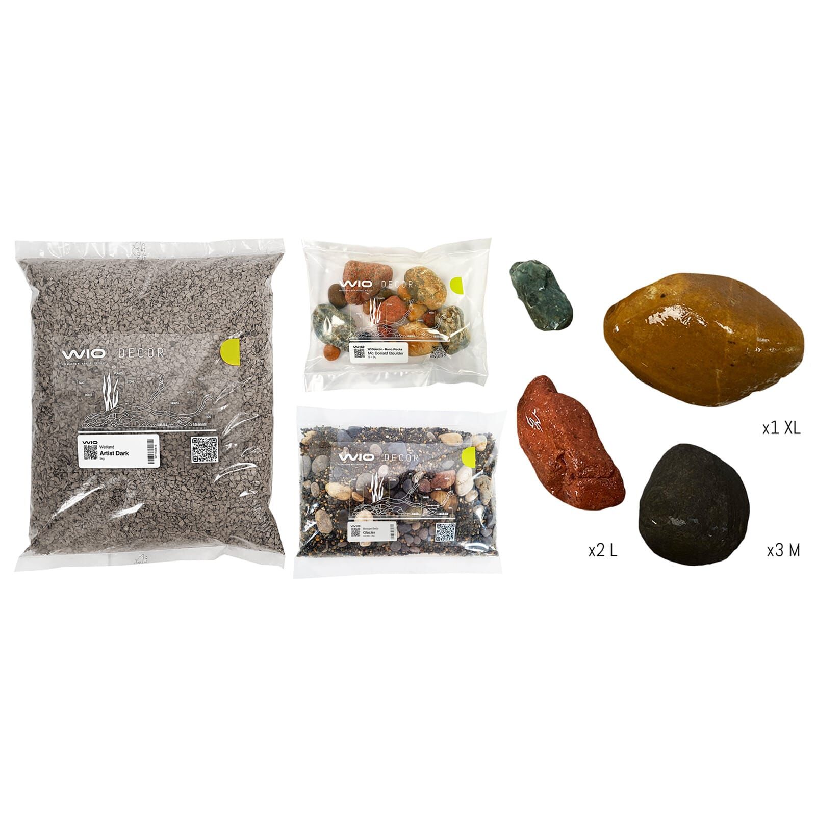 WIO - Biotope Decor-Kit - Glacier | Aquasabi - Aquascaping Shop