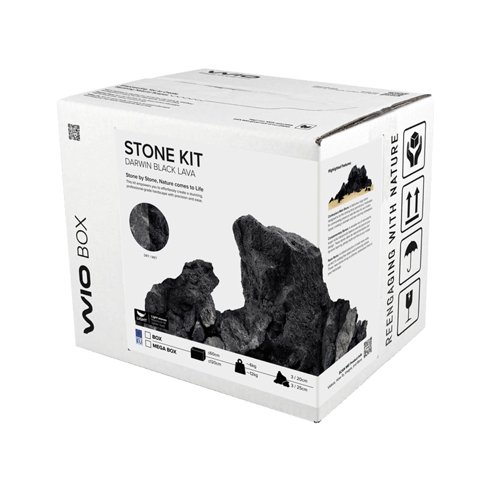 WIO - Stone Sets - Darwin Black Lava Stone - Set 60 cm | Aquasabi ...