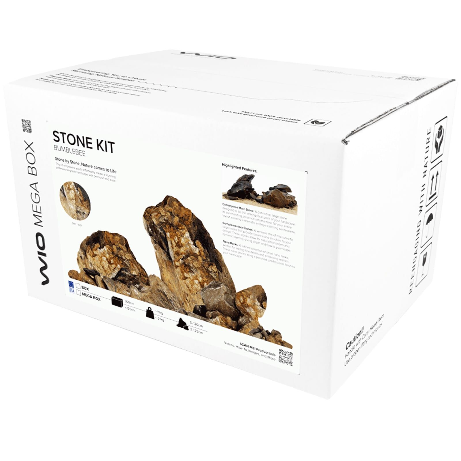 WIO - Stone Sets - Bumblebee Stone - Mega Set 120 cm | Aquasabi ...