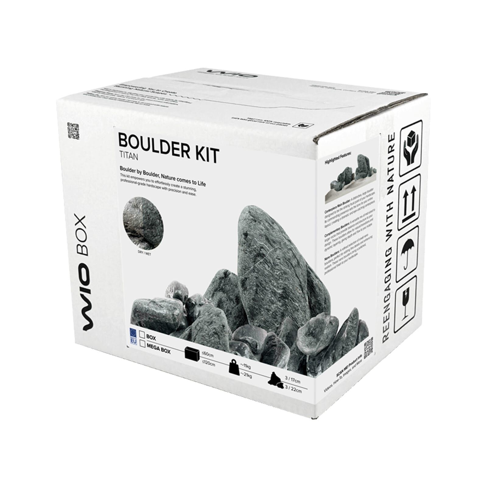 WIO - Stone Sets - Titan Boulder - Set 60 cm | Aquasabi - Aquascaping Shop