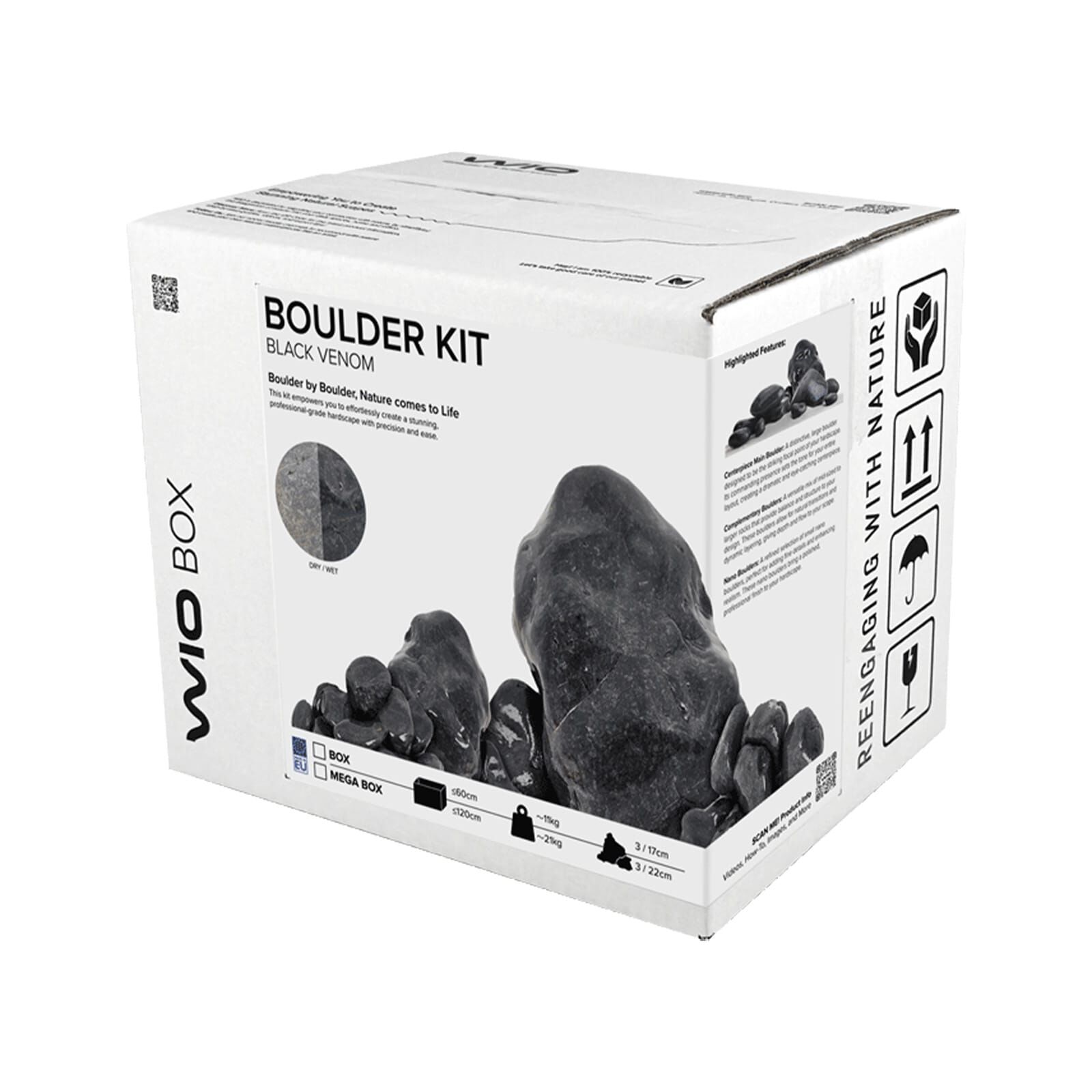 WIO - Stone Sets - Black Venom Boulder - Set 60 cm | Aquasabi ...