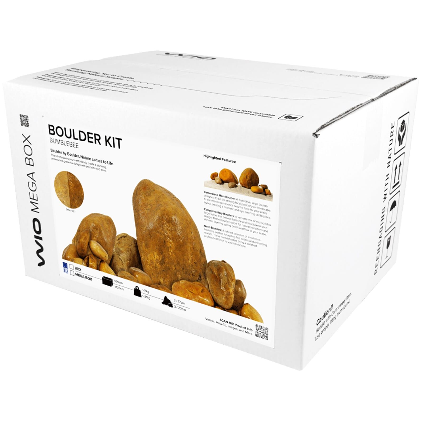 WIO - Stone Sets - Bumblebee Boulder - Set 60 cm | Aquasabi ...