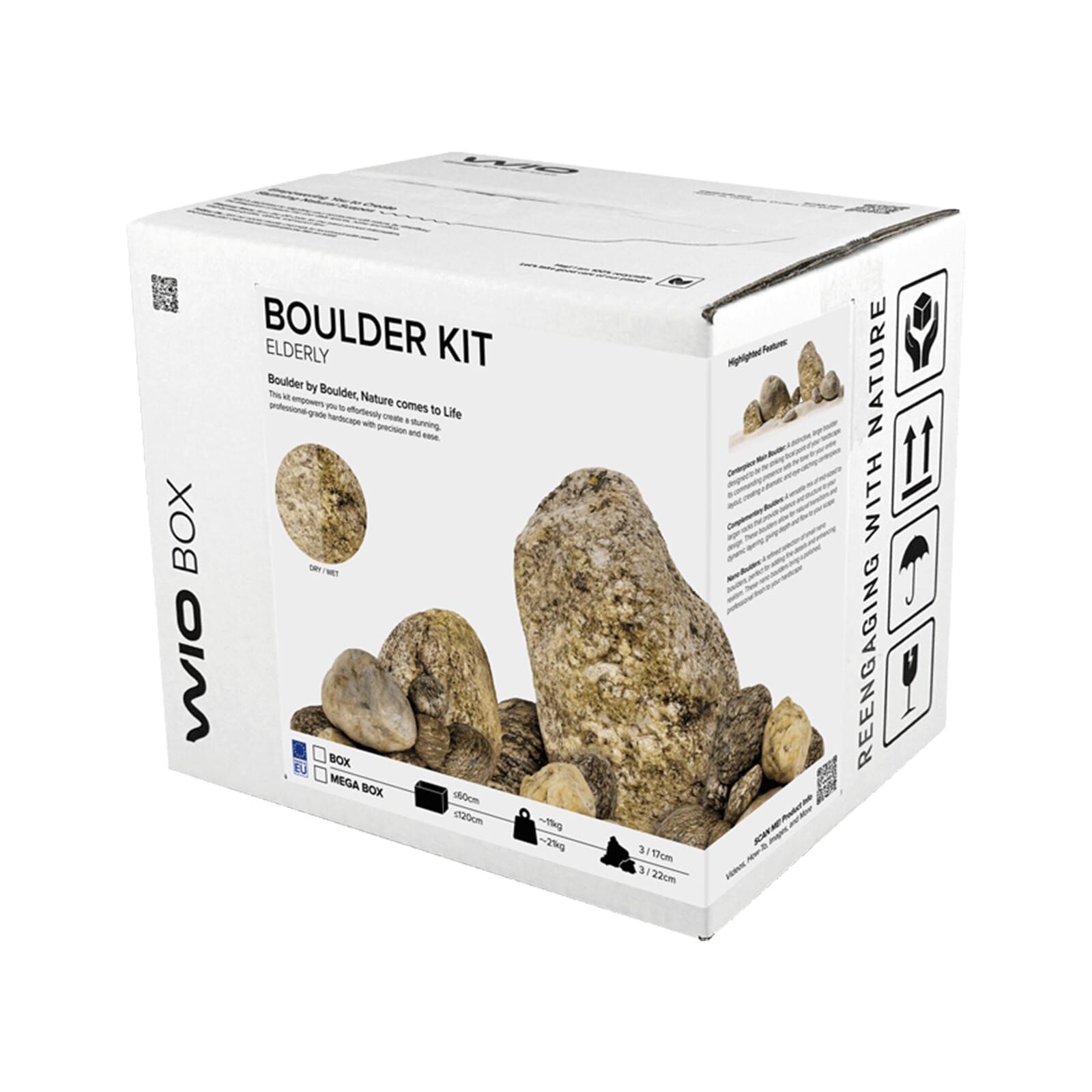 WIO - Stone Sets - Elderly Boulder - Set 60 cm | Aquasabi - Aquascaping ...
