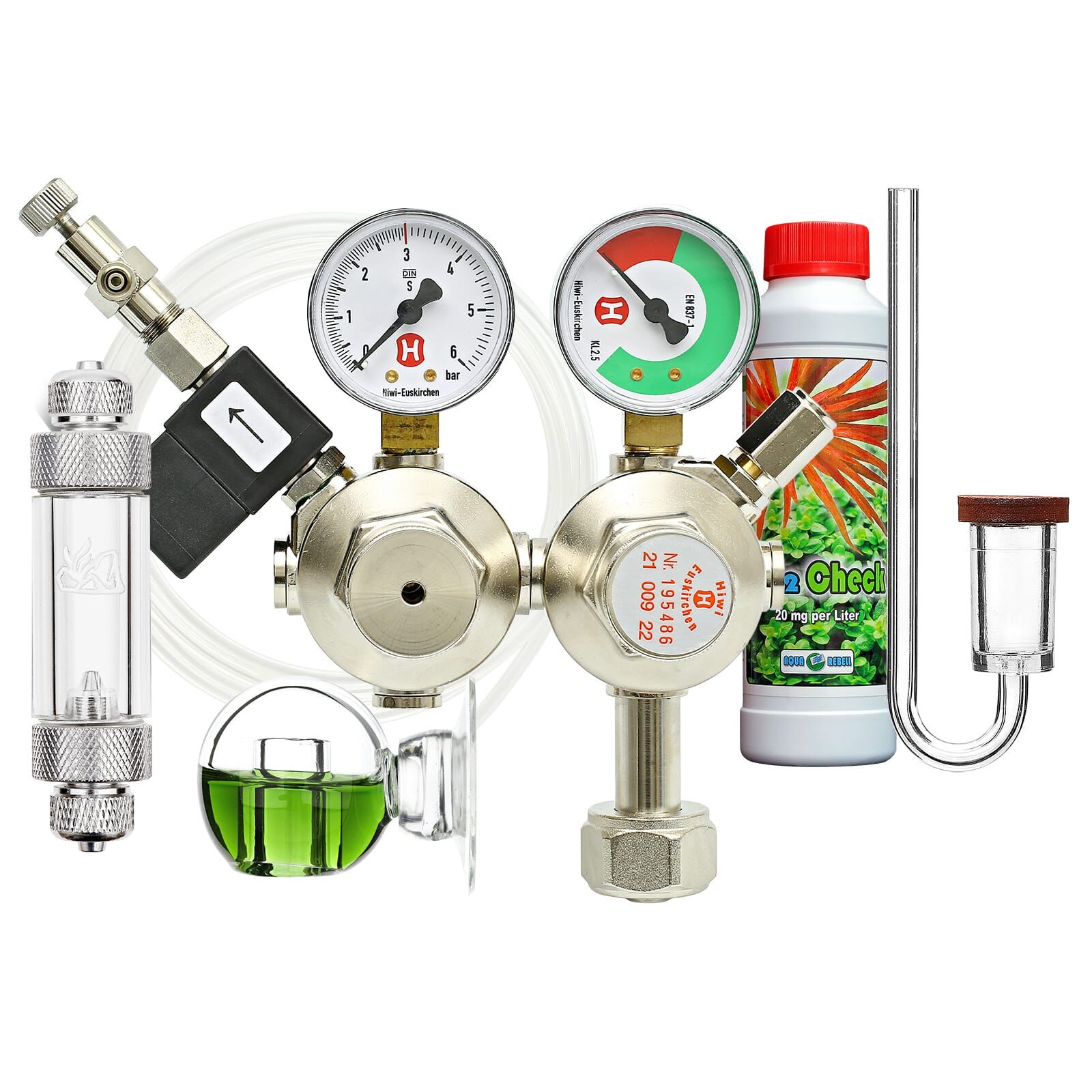 CO2 Set Advanced - Compact - Double Stage | Aquasabi - Aquascaping Shop