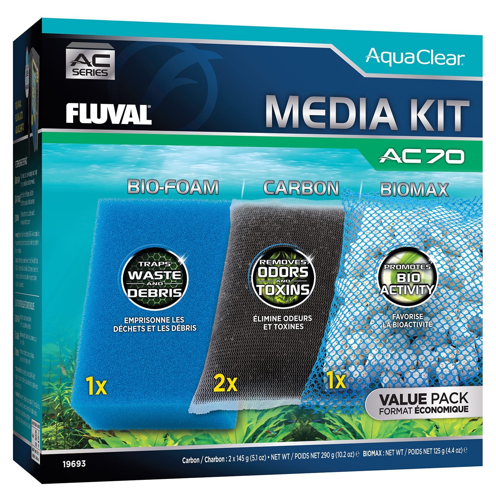 Fluval - AquaClear - Filter media set - AC20 | Aquasabi - Aquascaping Shop